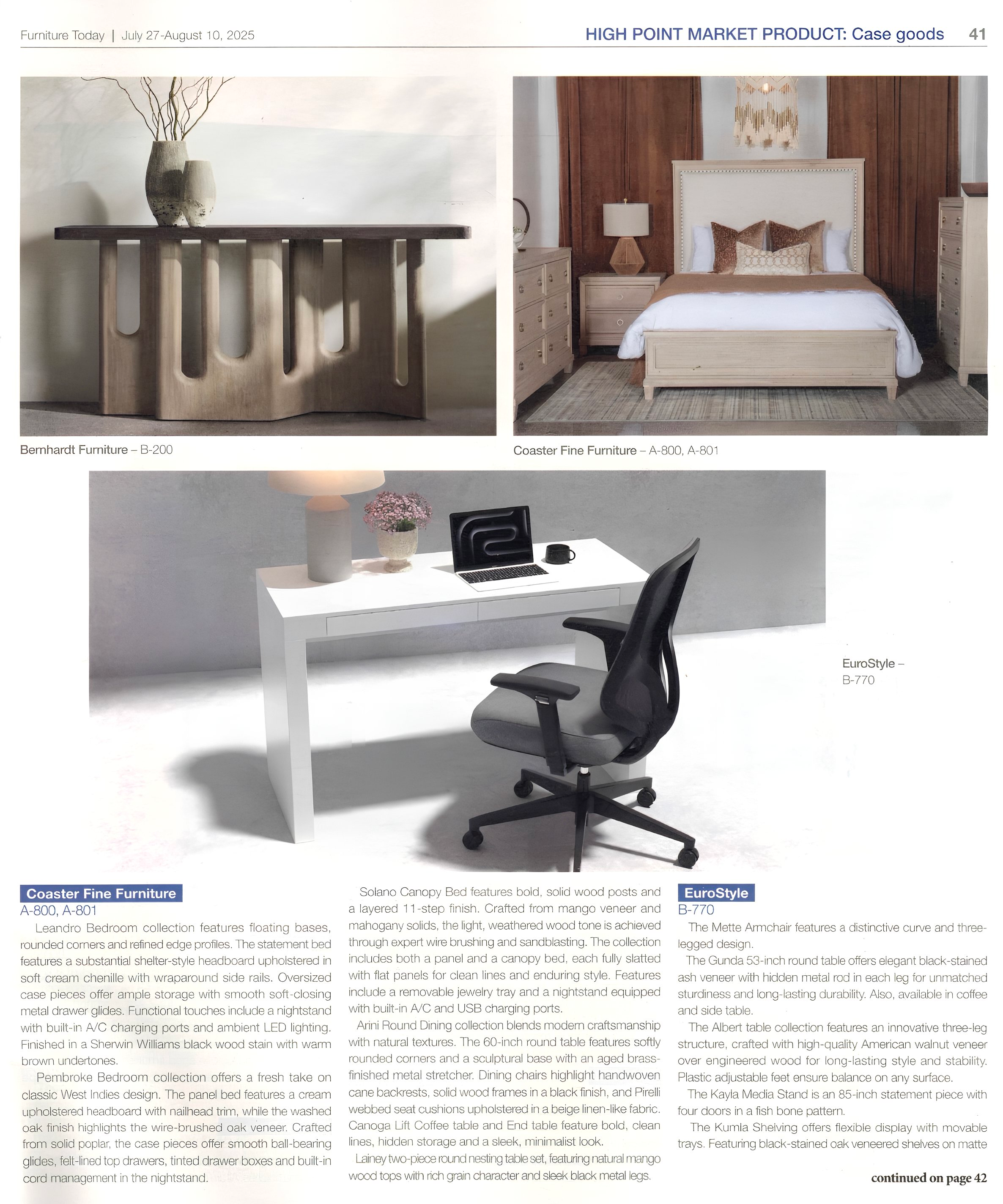 Furniture Today Highlights Bernhardt